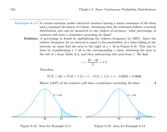 Solved Chapter 6 Some Continuous Probability Distributions | Chegg.com