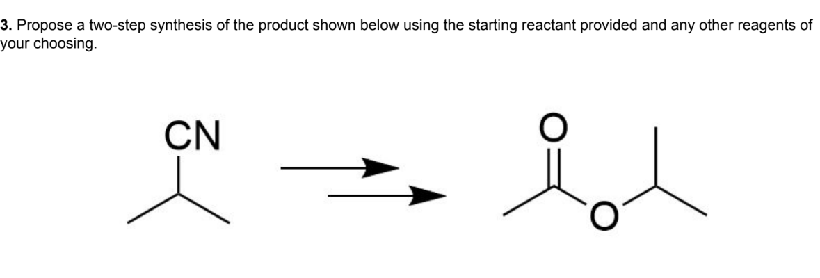 Solved Propose a two-step synthesis of the product shown | Chegg.com