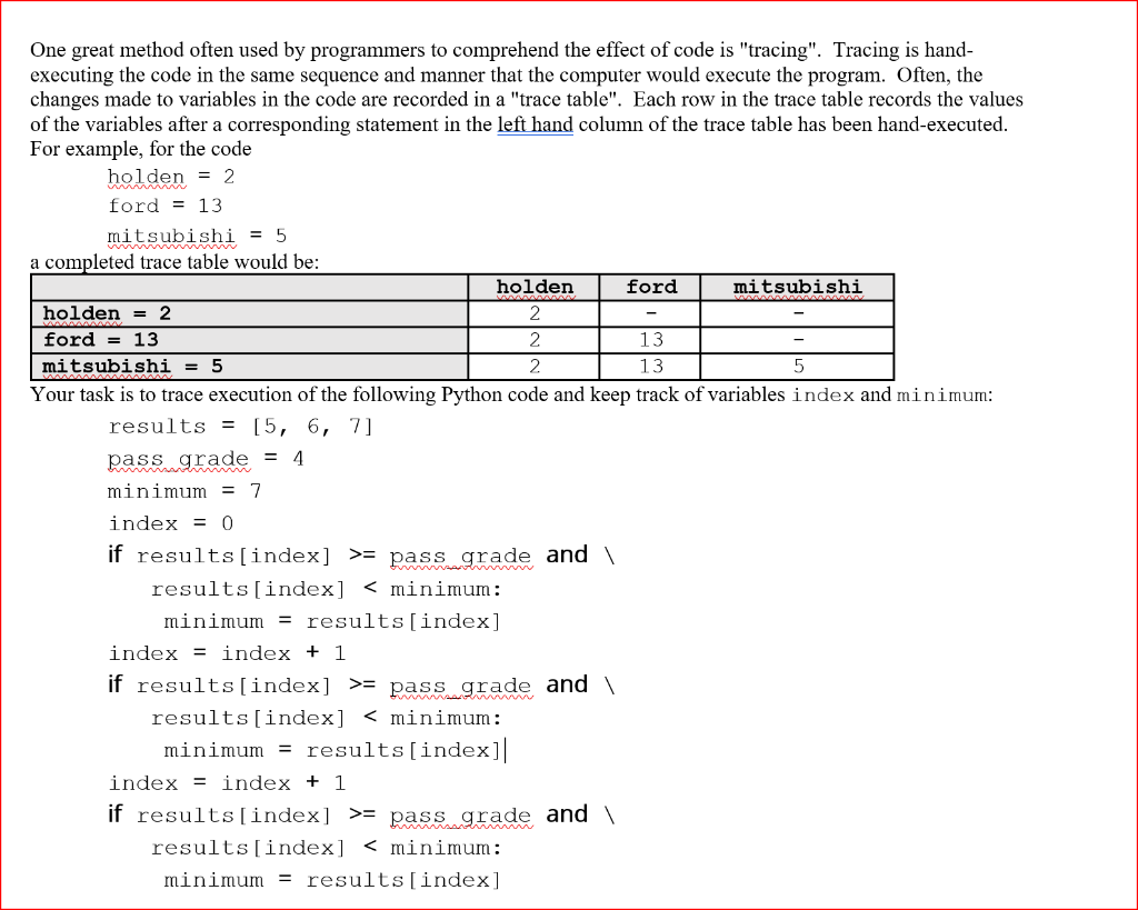 Solved One great method often used by programmers to | Chegg.com