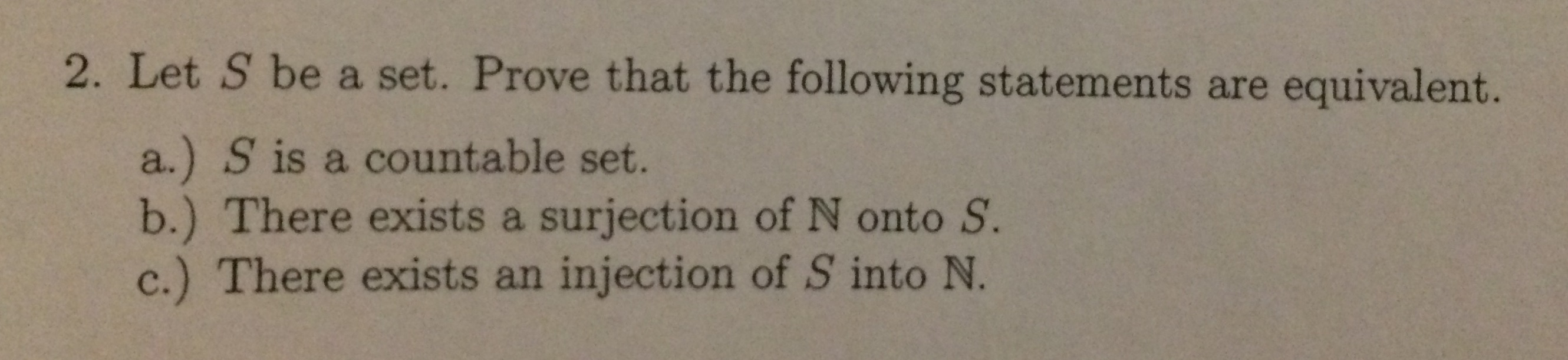 Solved 2. Let S be a set. Prove that the following | Chegg.com