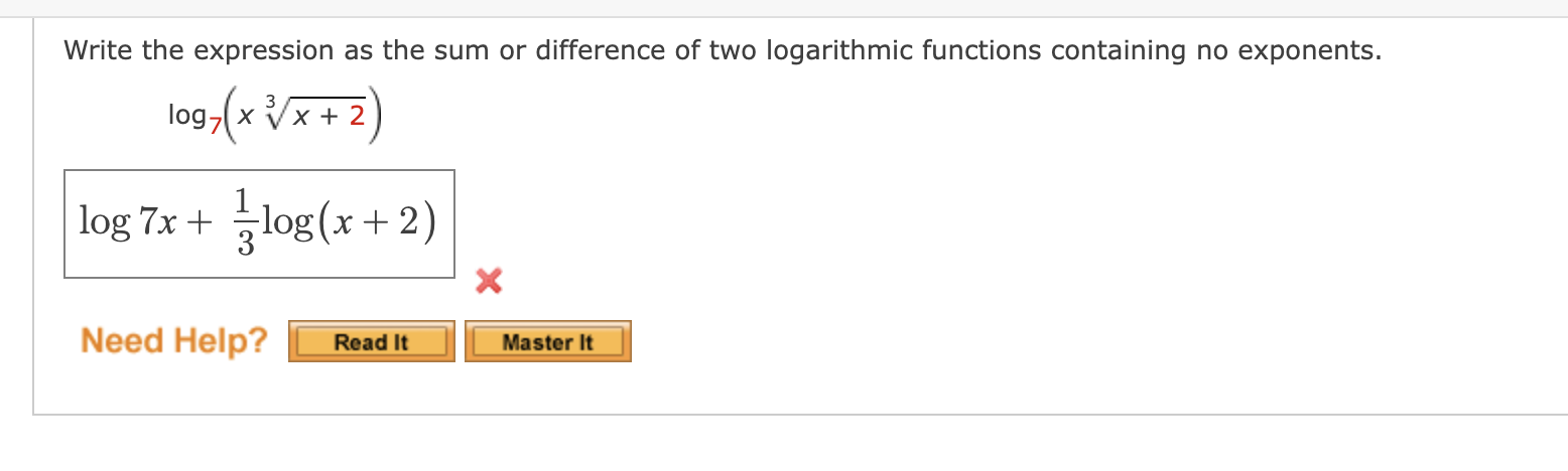 Solved Write the expression as the sum or difference of two | Chegg.com