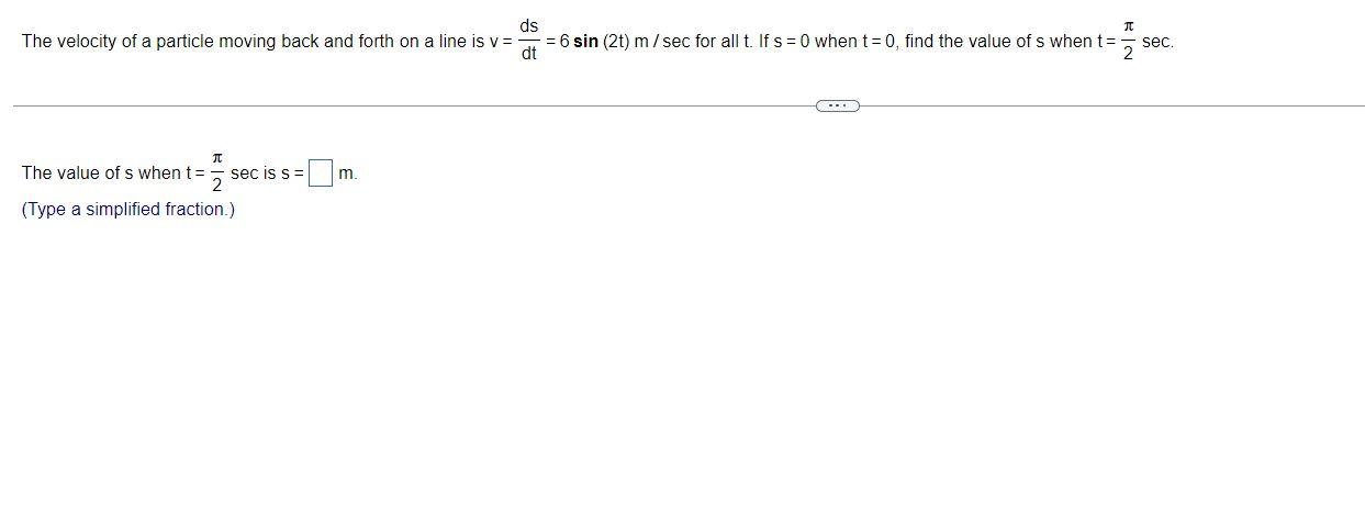 Solved The velocity of a particle moving back and forth on a | Chegg.com