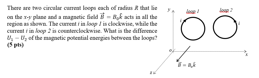 Solved V loop 1 loop 2 i There are two circular current | Chegg.com