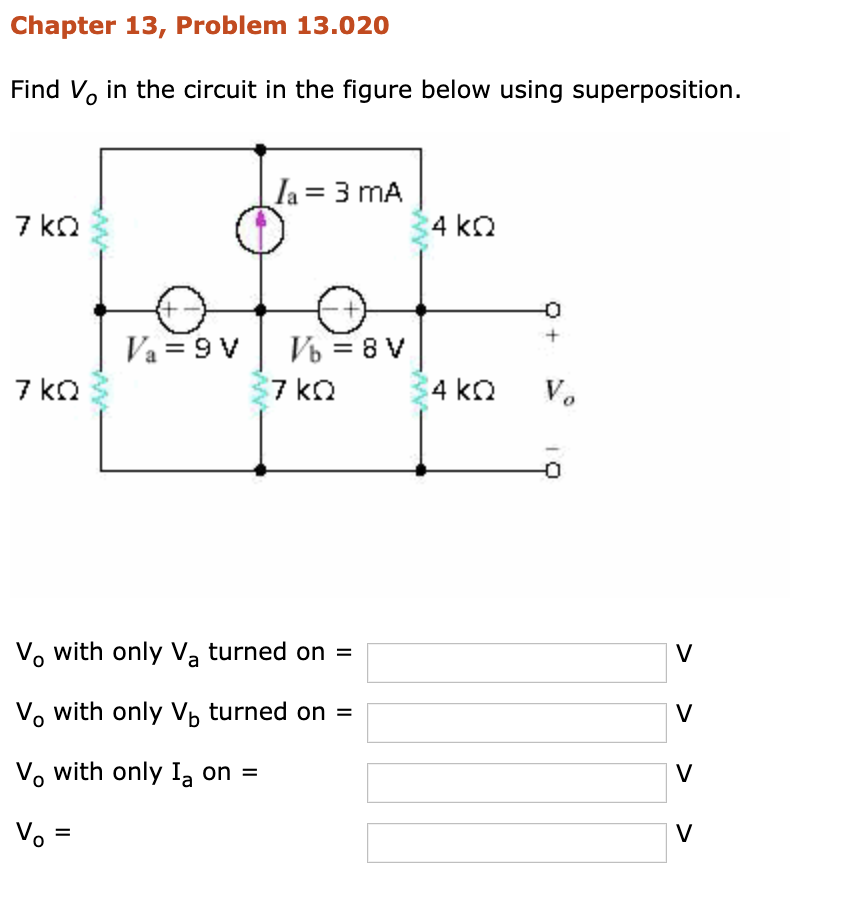 Solved Chapter 13, Problem 13.003 Find I, in the network in | Chegg.com