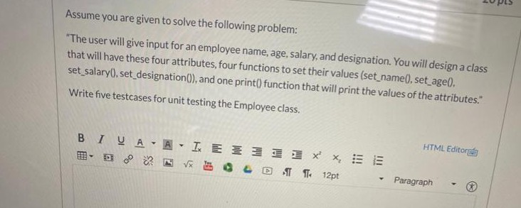 Solved Assume you are given to solve the following problem: | Chegg.com