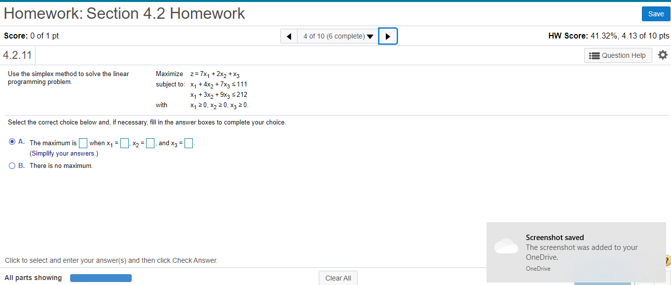 Solved Homework Section 4 2 Homework Save Score 0 4 Of 1