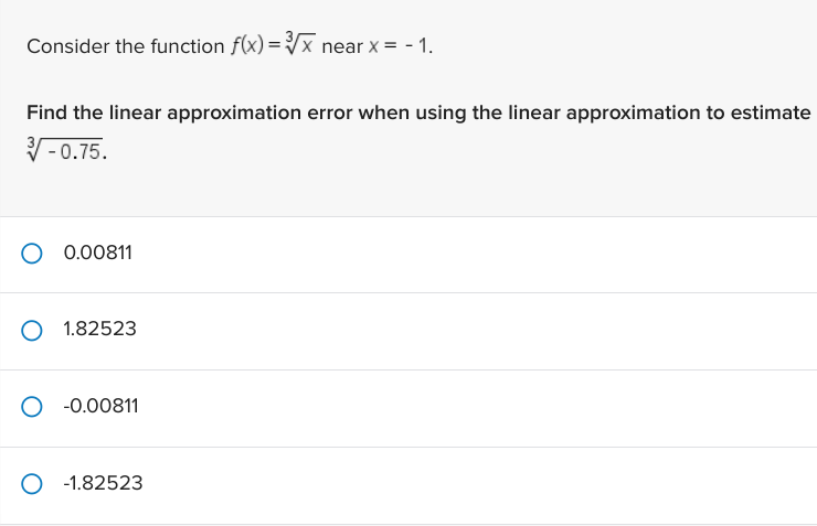 Solved Consider the function f(x)=3x near x=−1. Find the | Chegg.com