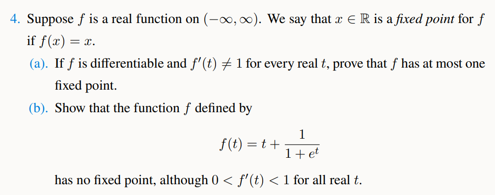 Solved 4. Suppose f is a real function on (−∞,∞). We say | Chegg.com