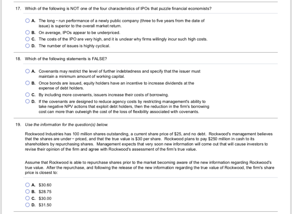 Solved 17. Which of the following is NOT one of the four | Chegg.com