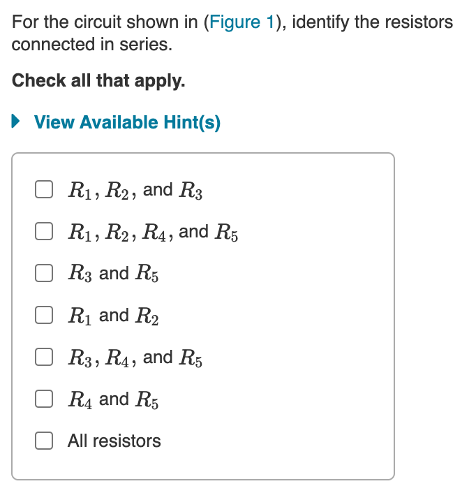 Solved R1 R2 R4 + 10 V R3 RS For the circuit shown in | Chegg.com