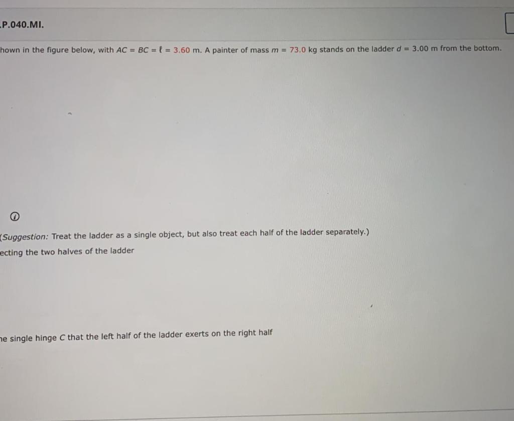 Solved -P.040.MI. hown in the figure below, with AC = BC = ( | Chegg.com
