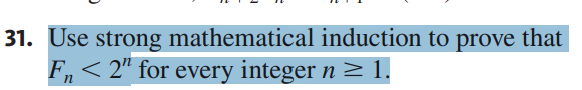 Solved 31. Use strong mathematical induction to prove that | Chegg.com