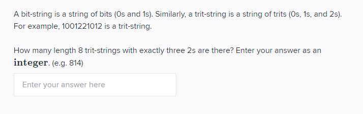 Solved A bit-string is a string of bits (Os and 1s). | Chegg.com