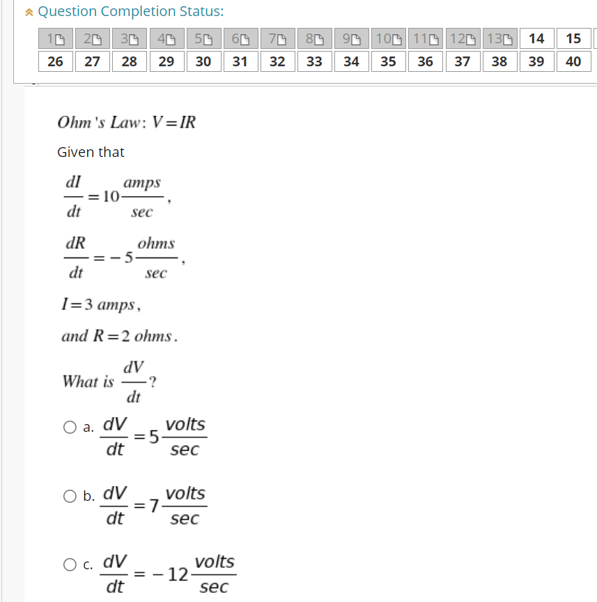 Solved Question Completion Status: 10 20 30 40 50 60 70 26 | Chegg.com