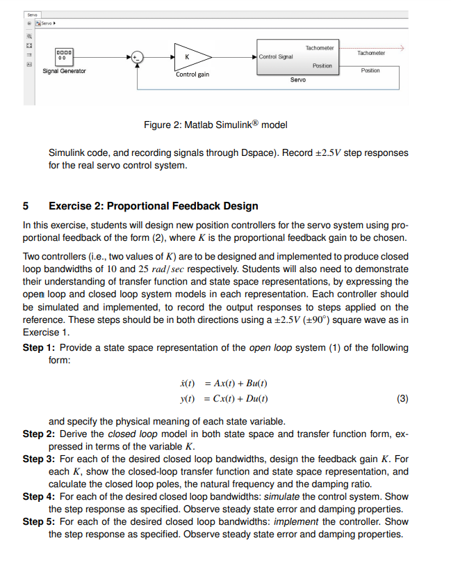 A schematic of the proposed position control system | Chegg.com