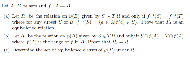 Solved Use relations, partitions, or equivalence relations | Chegg.com