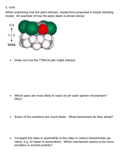 Solved 2. Inner sphere and outer sphere electron transfer | Chegg.com