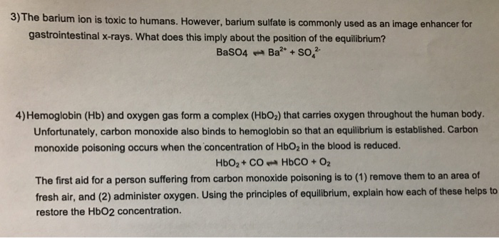 Solved The barium ion is toxic to humans. However, barium | Chegg.com