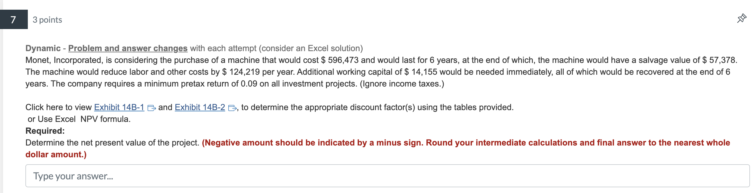 Solved Dynamic - Problem and answer changes with each | Chegg.com