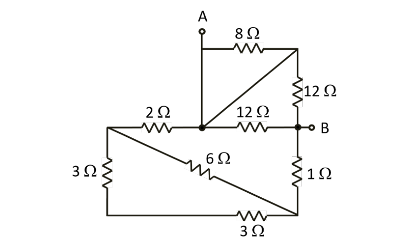 Solved 1) Find RAB 2) Find I1, V1, V2 | Chegg.com