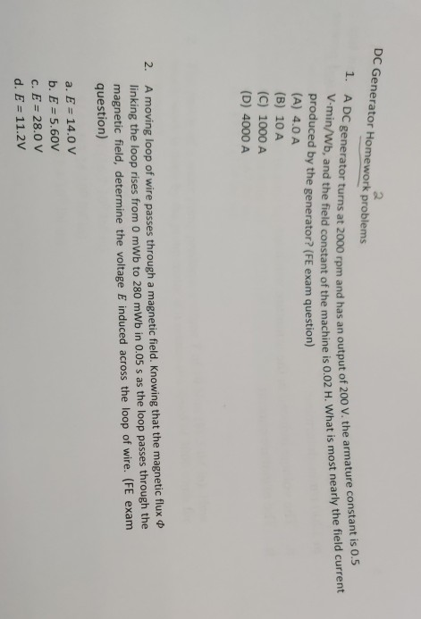 Solved: La Constant Of The Machine Is 0.02 H. What Is Most... | Chegg.com