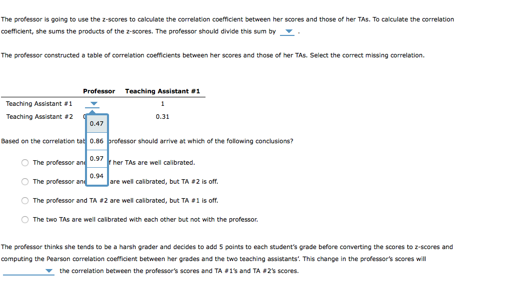 Solved 6. Calculating the Pearson correlation with z-scores | Chegg.com