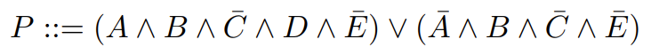 Solved The Five Variable Propositional Formula Is In