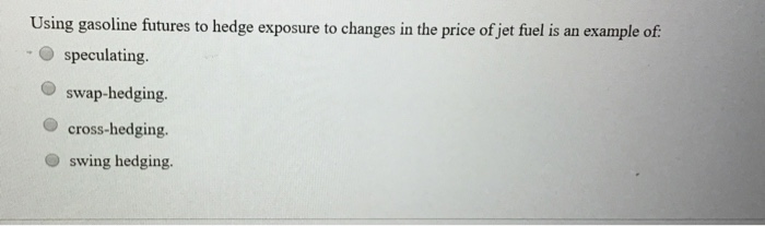 Solved Using gasoline futures to hedge exposure to changes | Chegg.com