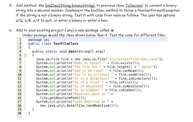 Solved 4. The hex2Dec(String hex String) method, which | Chegg.com