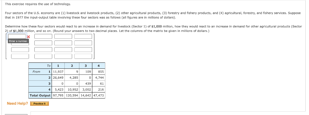 This exercise requires the use of technology. that in | Chegg.com