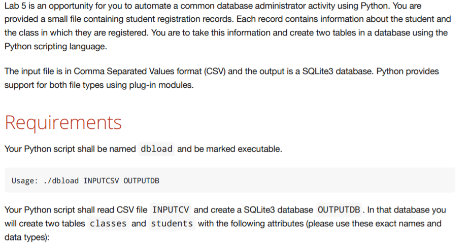Solved Lab 5 is an opportunity for you to automate a common | Chegg.com