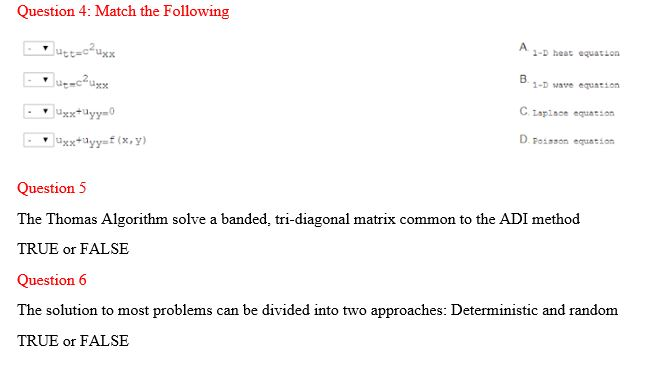 Solved Question 1 The most appropriate solution technique | Chegg.com