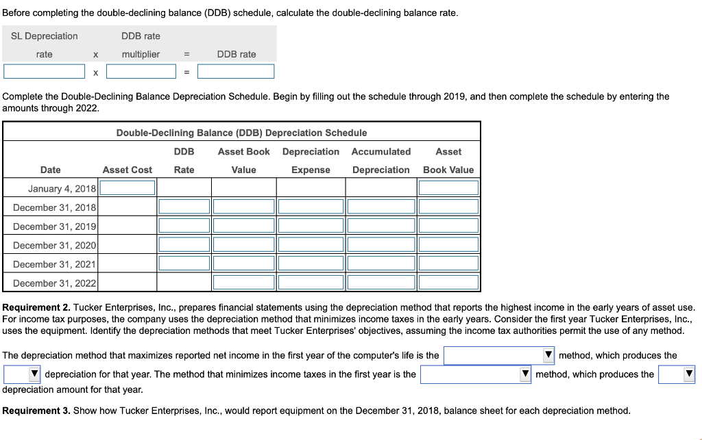 Solved Requirement 1. For each depreciation method, prepare | Chegg.com