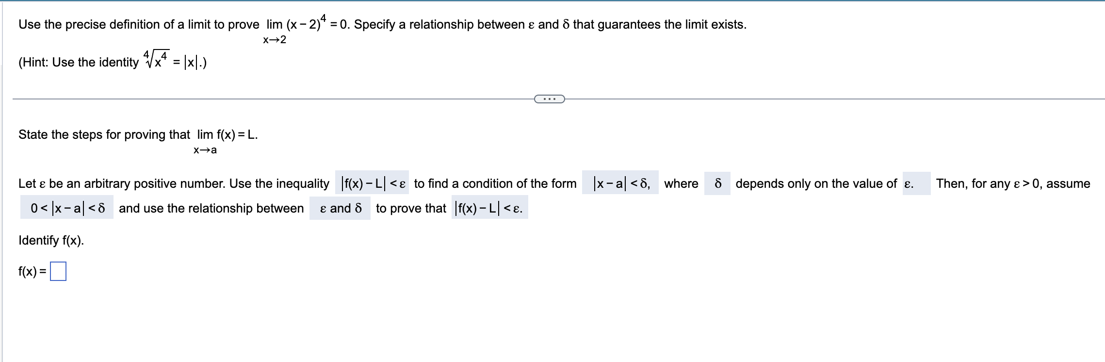 Solved Use the precise definition of a limit to prove | Chegg.com