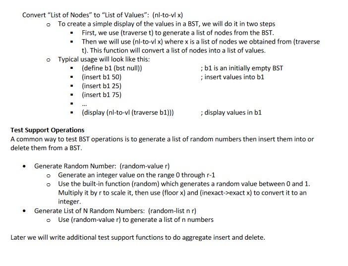 Solved BST Programming Project Part 1 BST (Binary Search | Chegg.com