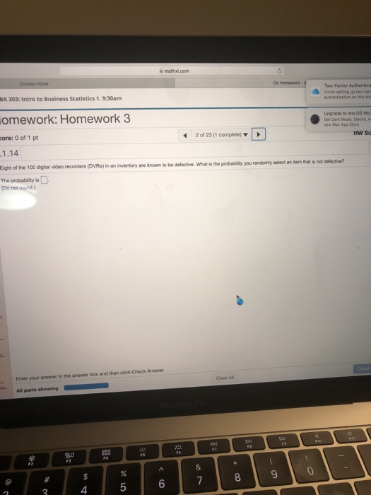 Solved mathxl.com Do Homework Two-Factor Authentica setting | Chegg.com