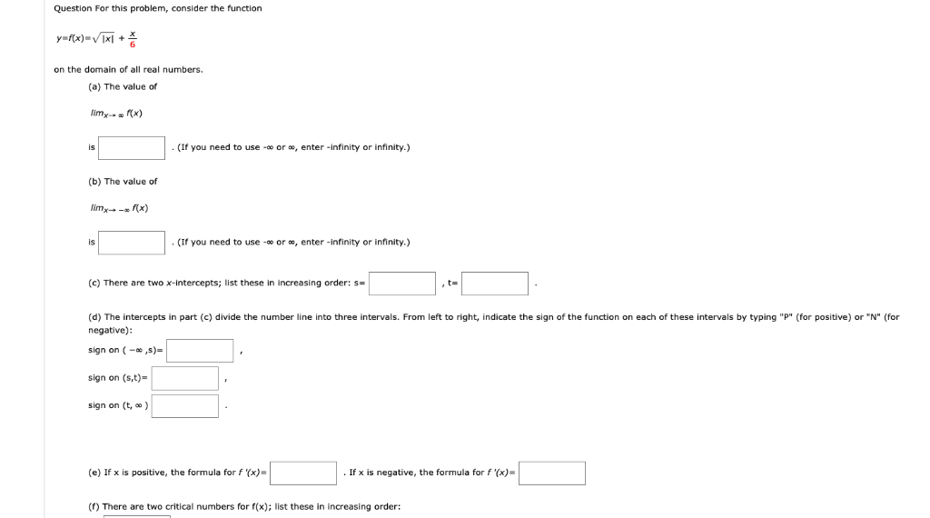 Solved Question For This Problem Consider The Function 0085