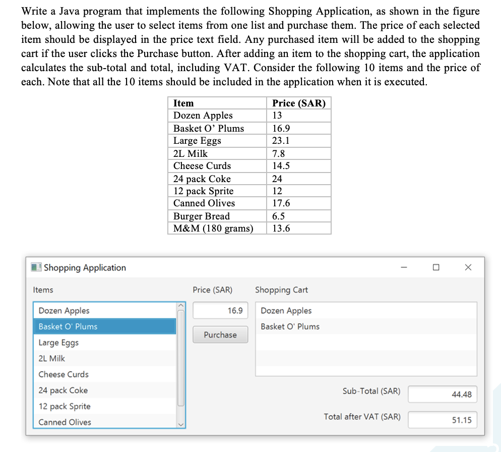 Solved Write a Java program that implements the following | Chegg.com