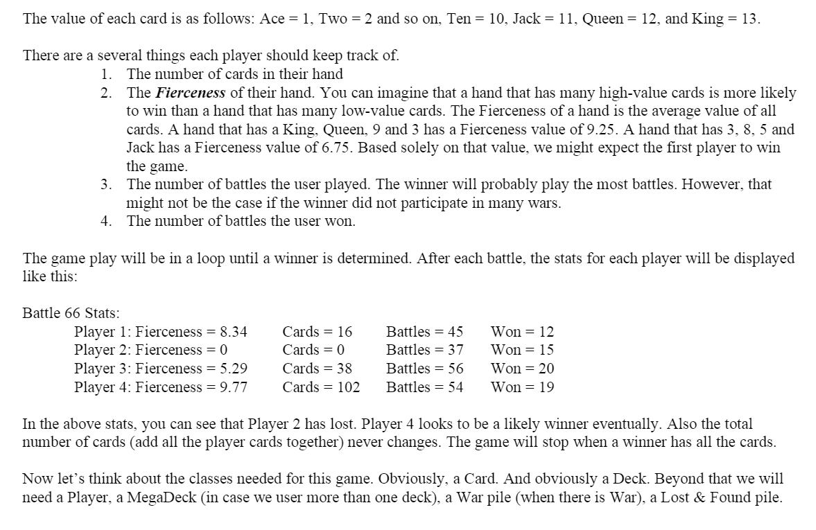 Advanced C++ Programming Mega War / Inheritance War | Chegg.com
