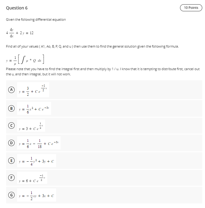 Solved Given the following differential equation | Chegg.com