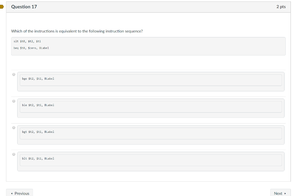 Solved Question 15 2 pts Which of the expressions is | Chegg.com