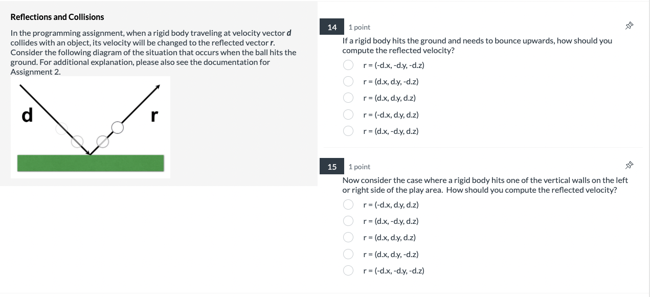 Solved Reflections and Collisions In the programming | Chegg.com