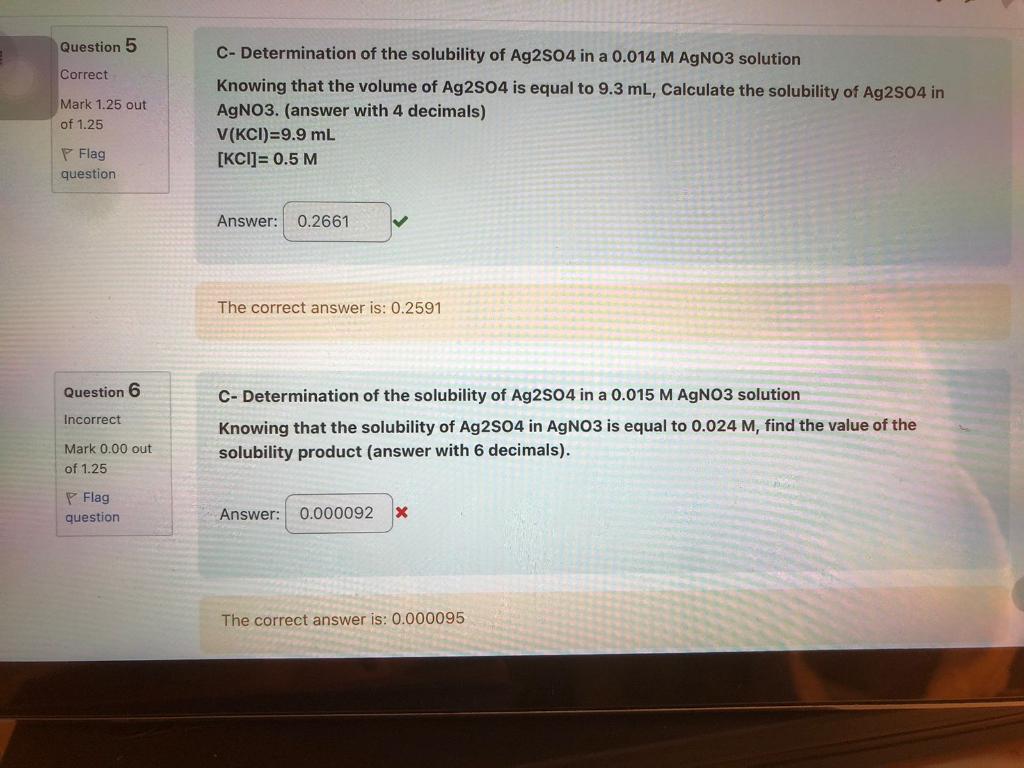 Solved C- Determination of the solubility of Ag2SO4 in a | Chegg.com