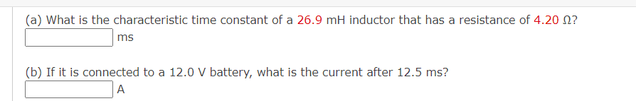 Solved (a) What is the characteristic time constant of a | Chegg.com