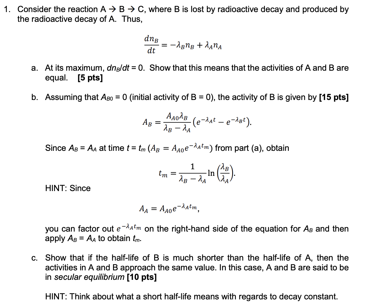 Solved I have Part A and B, could you please solve Part C | Chegg.com