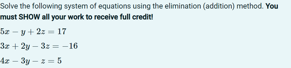 Solved Write a system of equations and solve to find the | Chegg.com