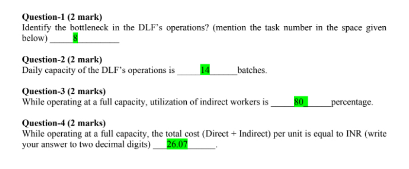 Solved Question-1 (2 mark) Identify the bottleneck in the | Chegg.com