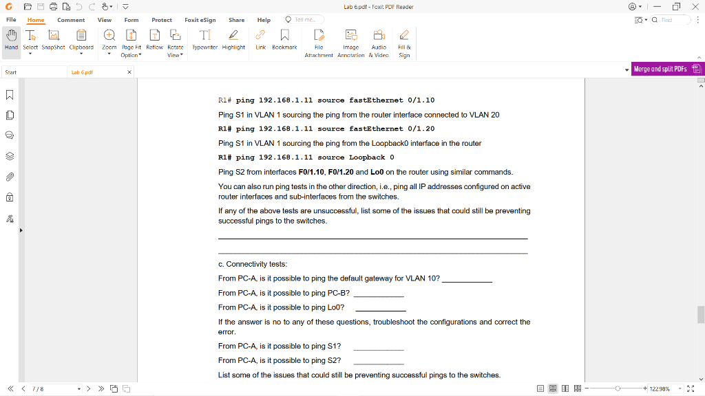 Addressing TableObjectives Part 1: Build the Network | Chegg.com