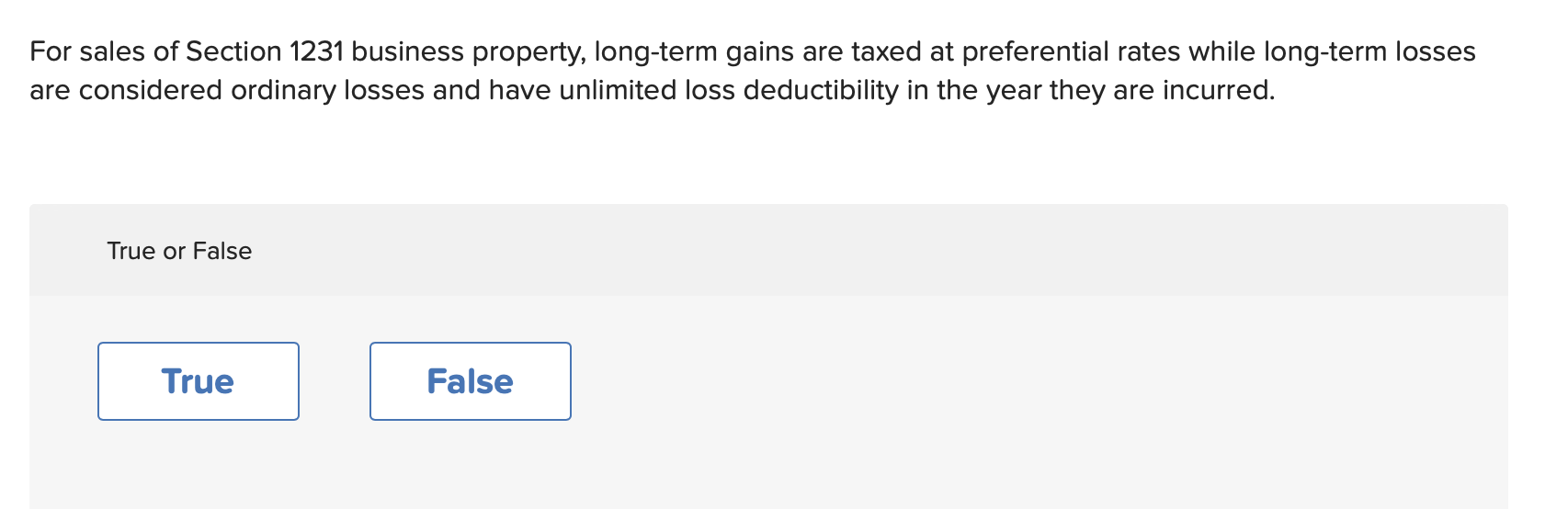 Solved For sales of Section 1231 business property, | Chegg.com