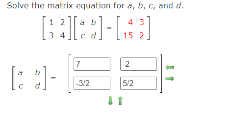 Solved Use an inverse matrix to solve each system of linear | Chegg.com